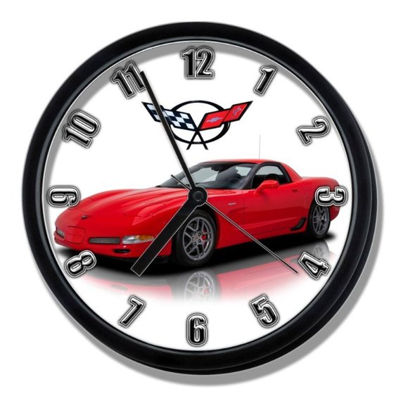 Clock | Wall Decor | Corvette C5 Red Z6 Clock New | Poshmark